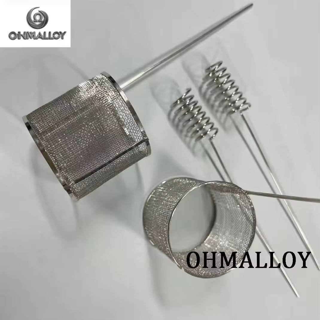 40 * 40mm Counter Electrode Platinum Mesh Cylinder Cathode & Anode